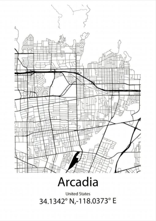 Arcadia, United States Map - Kaigozen - Drawings & Illustration, Places ...