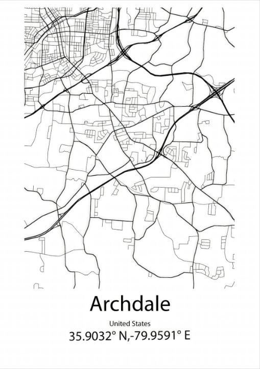 Archdale, United States Map - Kaigozen - Drawings & Illustration ...