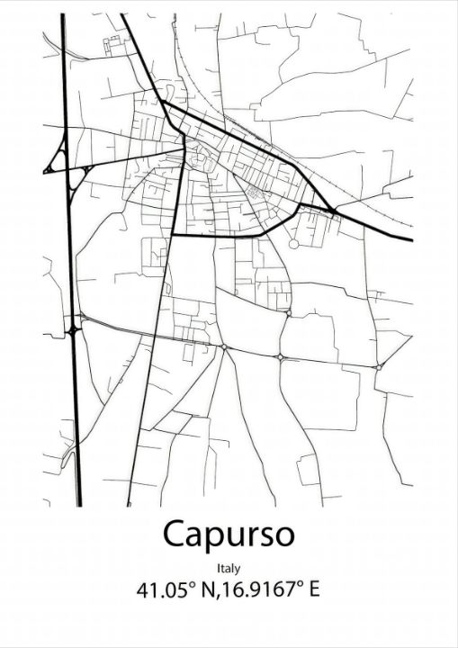 Capurso, Italy Map - Kaigozen - Drawings & Illustration, Places ...