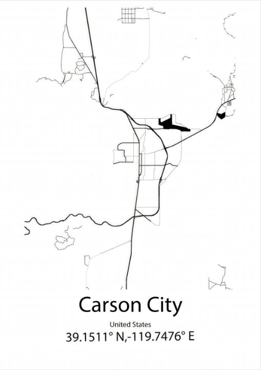 Carson, United States Map - Kaigozen - Drawings & Illustration, Places ...