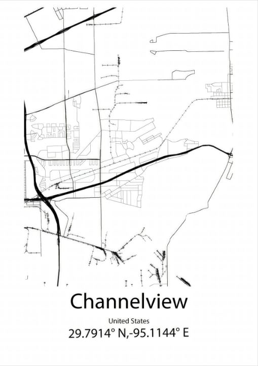 Channelview, United States Map - Kaigozen - Drawings & Illustration ...