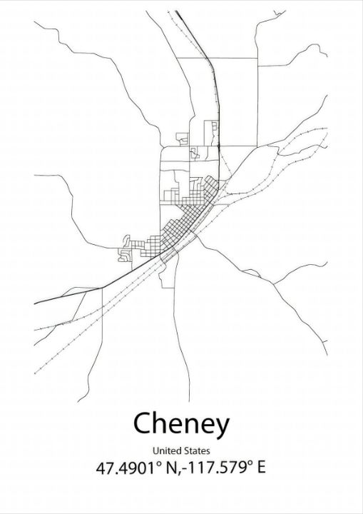 Cheney, United States Map - Kaigozen - Drawings & Illustration, Places ...