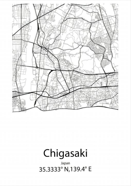 Chigasaki, Japan Map - Kaigozen - Drawings & Illustration, Places ...