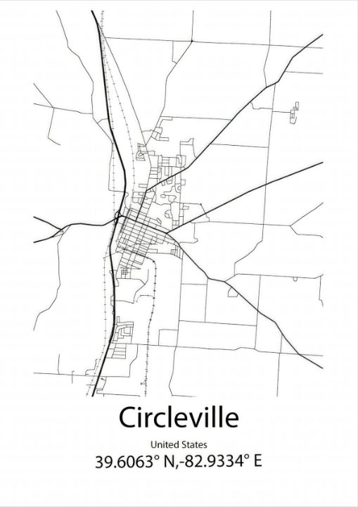 Circleville, United States Map - Kaigozen - Drawings & Illustration ...