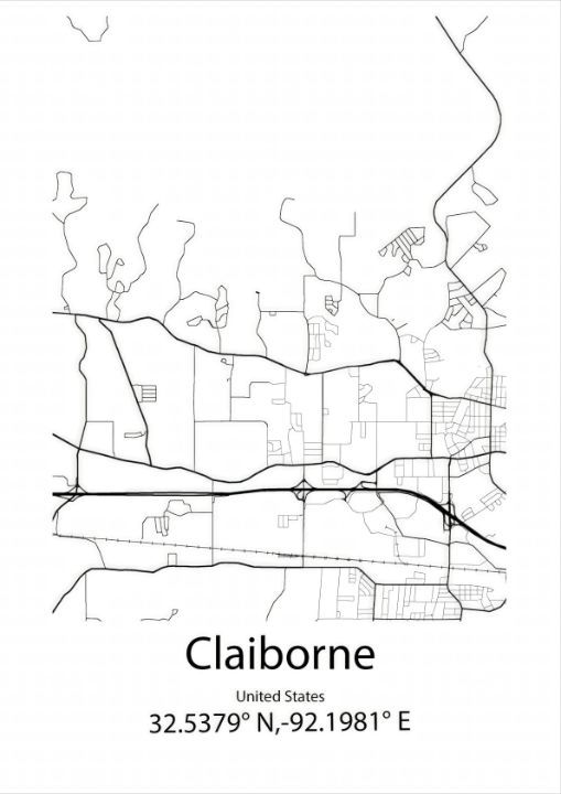 Claiborne, United States Map - Kaigozen - Drawings & Illustration ...