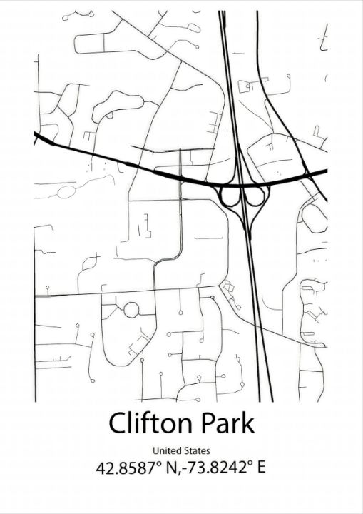 Clifton, United Kingdom Map - Kaigozen - Drawings & Illustration ...