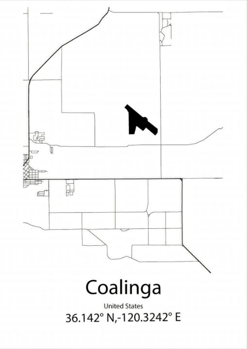 Coalinga, United States Map - Kaigozen - Drawings & Illustration ...
