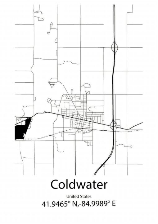Coldwater, United States Map - Kaigozen - Drawings & Illustration ...