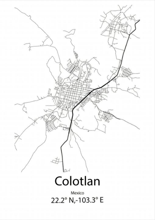 Colotlan, Mexico Map - Kaigozen - Drawings & Illustration, Places ...