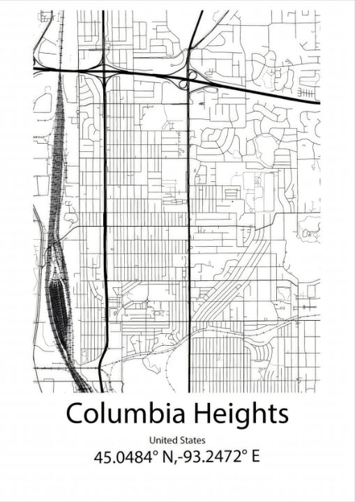 Columbia City, United States Map - Kaigozen - Drawings & Illustration ...
