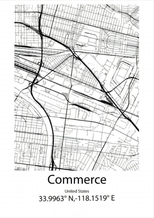 Commerce City, United States Map - Kaigozen - Drawings & Illustration ...