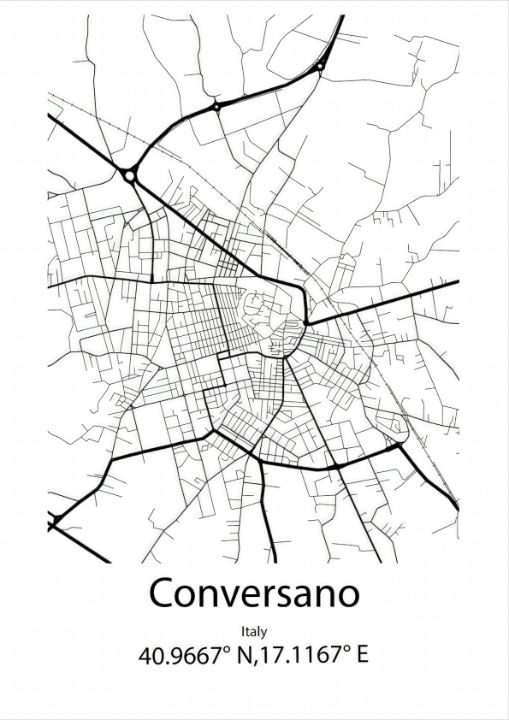 Conversano, Italy Map - Kaigozen - Drawings & Illustration, Places ...