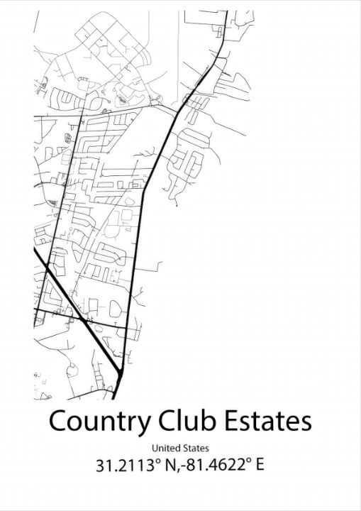 Country Club, United States Map - Kaigozen - Drawings & Illustration ...