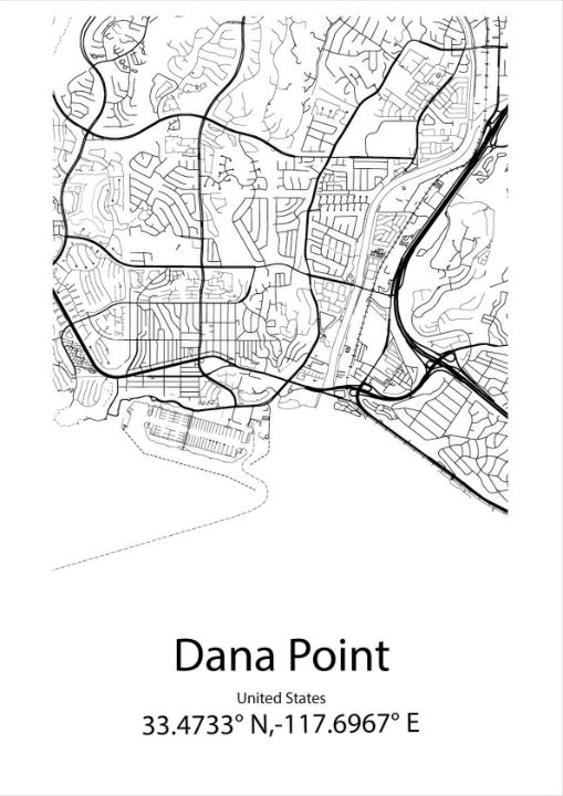 Dana Point, United States Map - Kaigozen - Drawings & Illustration ...