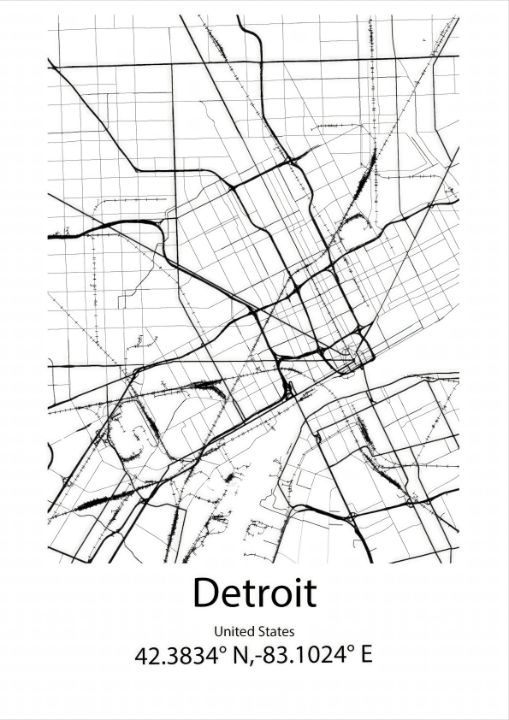 Detroit Lakes, United States Map - Kaigozen - Drawings & Illustration ...