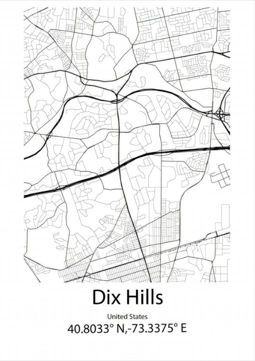Dix Hills, United States Map - Kaigozen - Drawings & Illustration ...