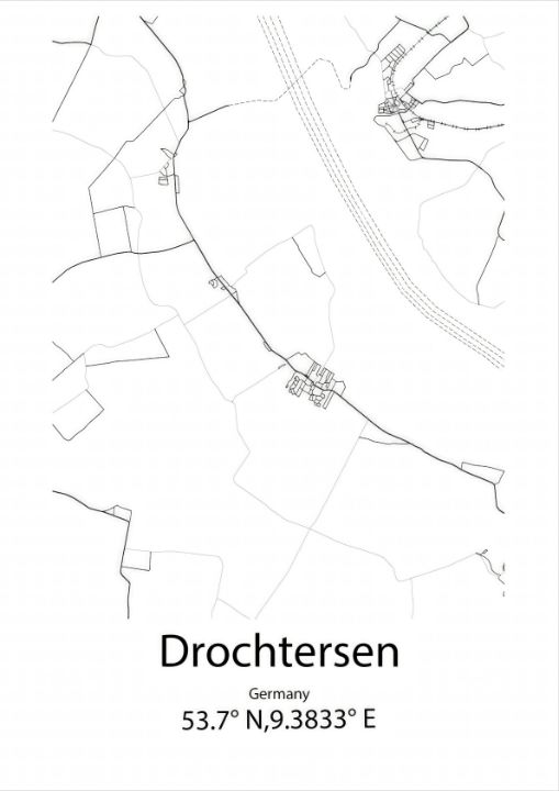 Drochtersen, Germany Map - Kaigozen - Drawings & Illustration, Places ...
