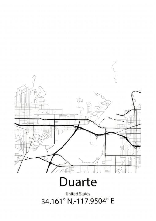 Duarte, United States Map - Kaigozen - Drawings & Illustration, Places ...