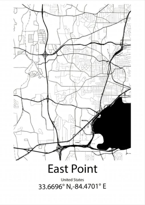 East Point, United States Map - Kaigozen - Drawings & Illustration ...