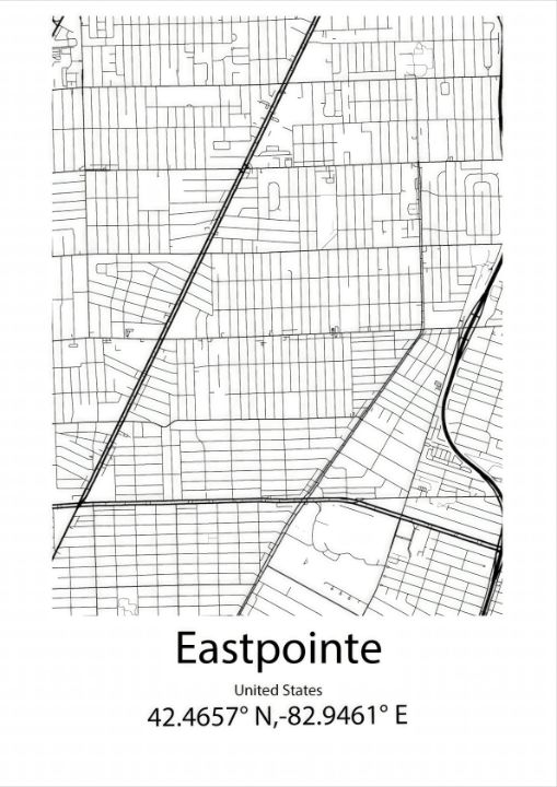 Eastpointe, United States Map - Kaigozen - Drawings & Illustration ...
