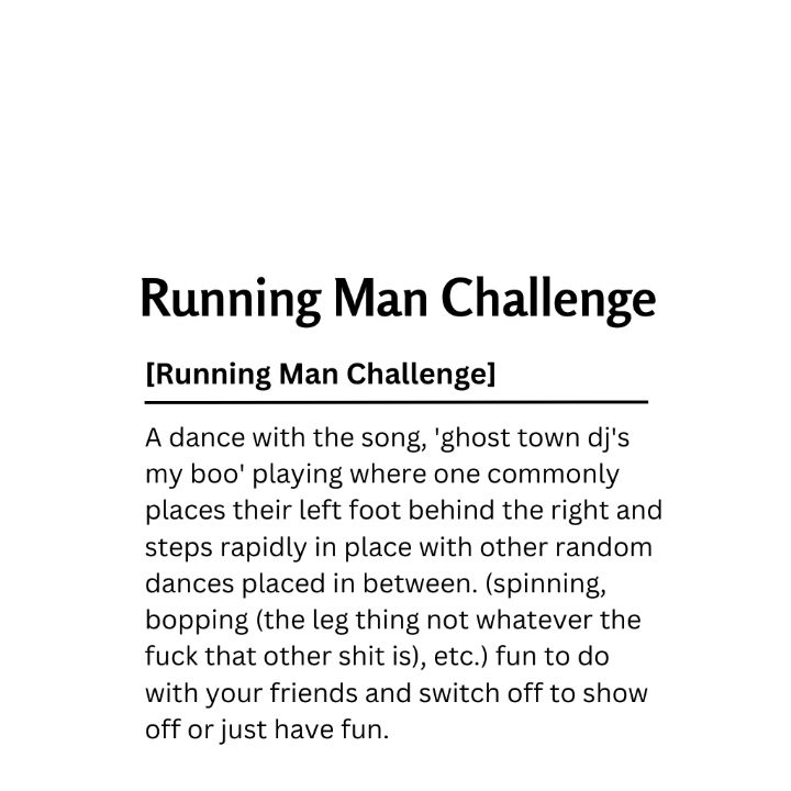Running Man Challenge Dictionary De - Kaigozen - Digital Art & AI ...