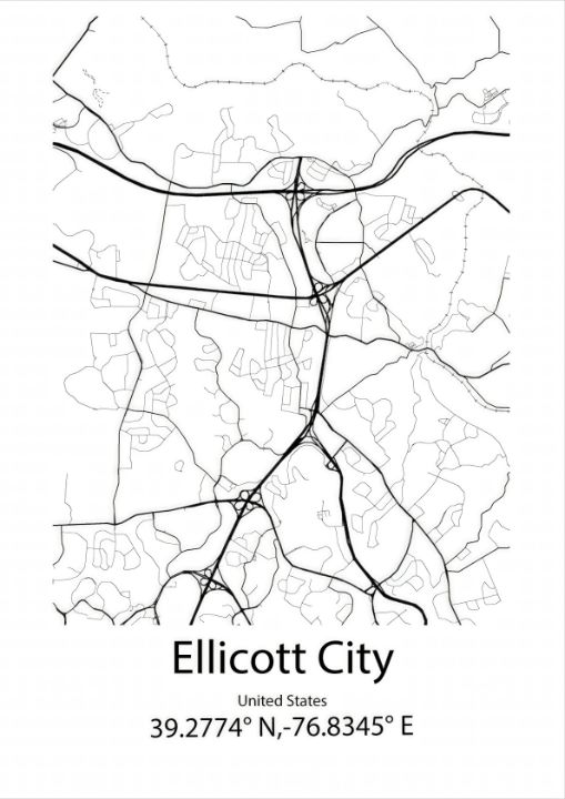 Ellicott, United States Map - Kaigozen - Drawings & Illustration ...