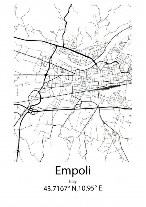 Empoli, Italy Map - Kaigozen - Drawings & Illustration, Places & Travel ...