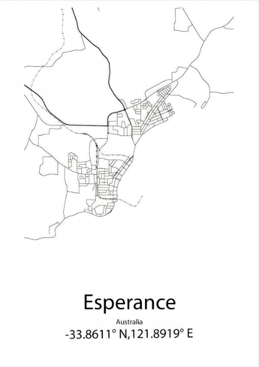 Esperance, Australia Map - Kaigozen - Drawings & Illustration, Places ...