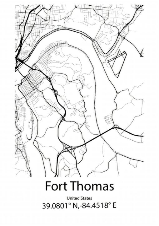 Fort Thomas, United States Map - Kaigozen - Drawings & Illustration ...
