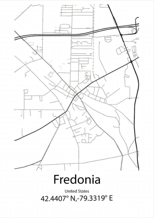 Fredonia, United States Map - Kaigozen - Drawings & Illustration ...