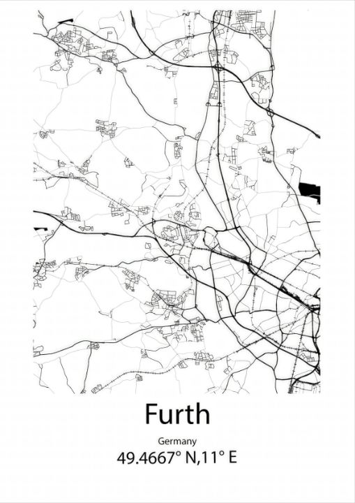 Furth im Wald, Germany Map - Kaigozen - Drawings & Illustration, Places ...