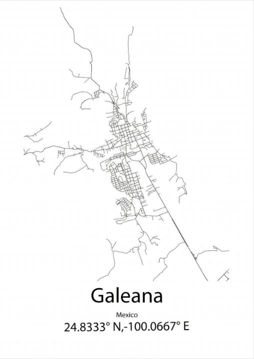 Galeana, Mexico Map - Kaigozen - Drawings & Illustration, Places ...