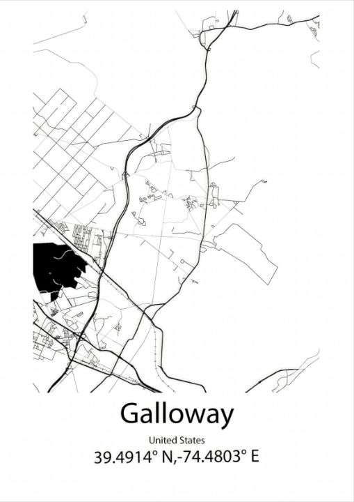 Galloway, United States Map - Kaigozen - Drawings & Illustration ...