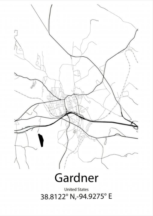 Gardner, United States Map - Kaigozen - Drawings & Illustration, Places ...