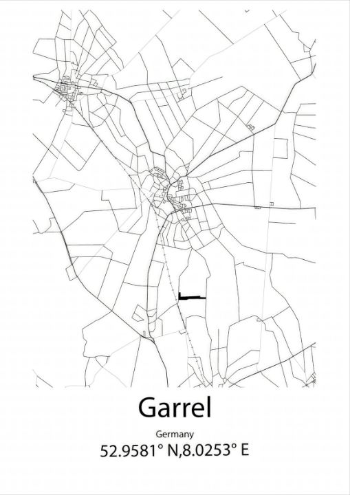 Garrel, Germany Map - Kaigozen - Drawings & Illustration, Places ...