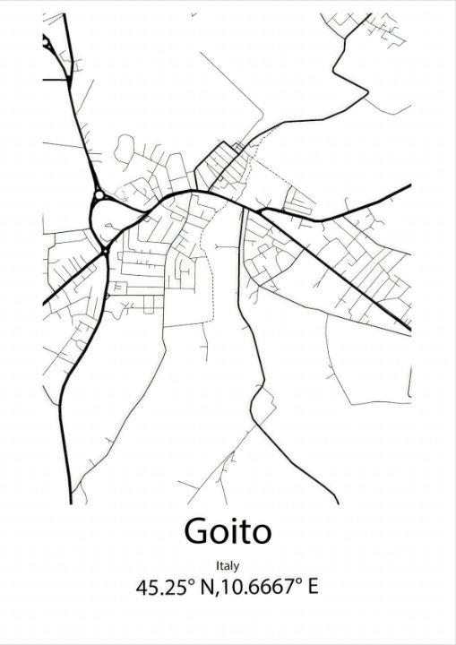 Goito, Italy Map - Kaigozen - Drawings & Illustration, Places & Travel ...