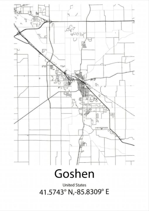 Goshen, United States Map - Kaigozen - Drawings & Illustration, Places ...