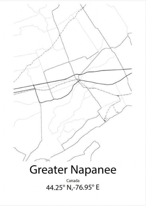 Greater Napanee, Canada Map - Kaigozen - Drawings & Illustration ...