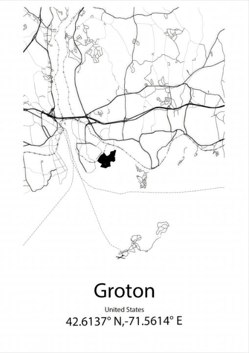 Groton, United States Map - Kaigozen - Drawings & Illustration, Places ...