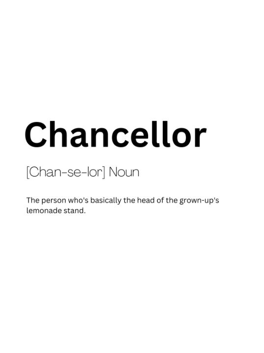 Chancellor Dictionary Definition - Kaigozen - Digital Art & AI, Humor ...