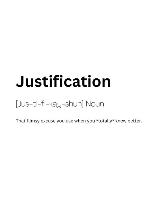 Justification Dictionary Definition - Kaigozen - Digital Art & AI ...