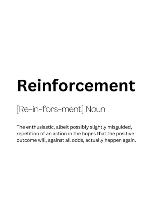 Reinforcement Dictionary Definition - Kaigozen - Digital Art & AI ...