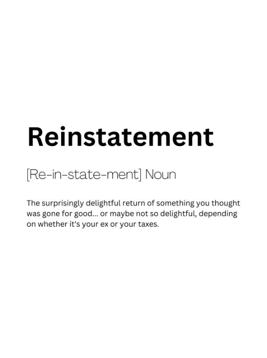 Reinstatement Dictionary Definition - Kaigozen - Digital Art & AI ...