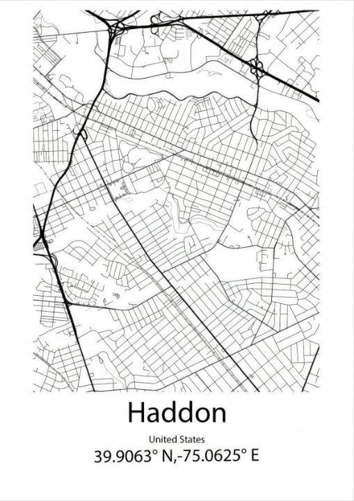 Haddon, United States Map - Kaigozen - Drawings & Illustration, Places ...