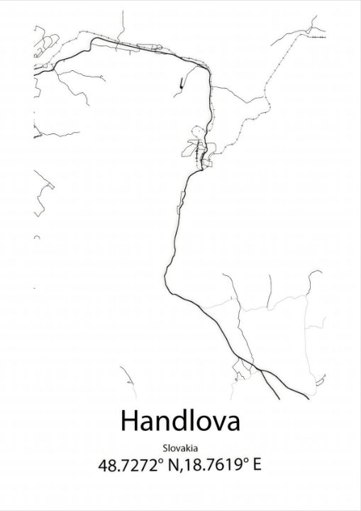 Handlova, Slovakia Map - Kaigozen - Drawings & Illustration, Places ...