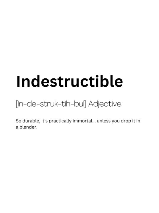 Indestructible Dictionary Definition - Kaigozen - Digital Art & AI ...