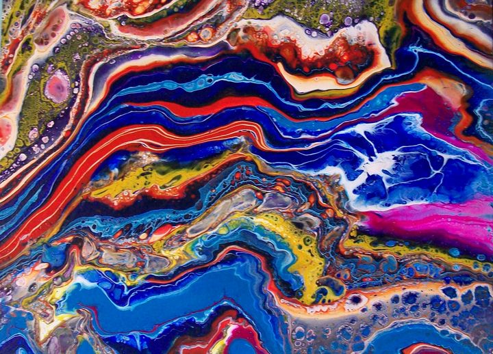 Entering Bhavachakra - Tim Behan - Paintings & Prints, Abstract, Color ...