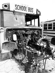 School Bus Graveyard 1 - C. Nowak - Photography, Vehicles ...