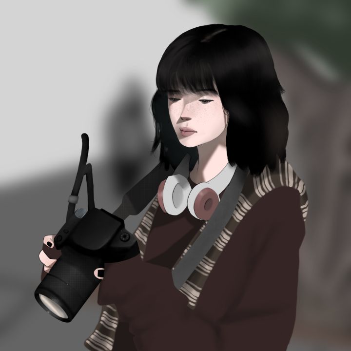 Girl With Camera - Dylan - Digital Art & AI, People & Figures, Female ...