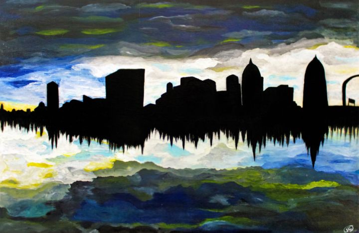 Memory of Boston - Mangoside Art - Paintings & Prints, Abstract ...